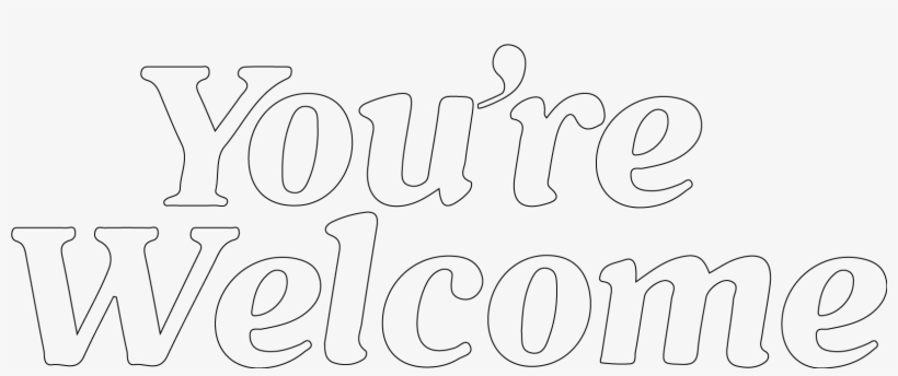 Download You're Welcome - Your Welcome | Transparent PNG Download | SeekPNG
