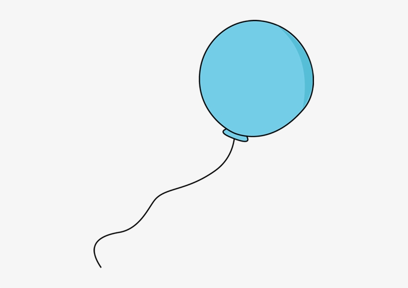 Download Single Balloon With String Clipart - Clip Art Of Balloon ...
