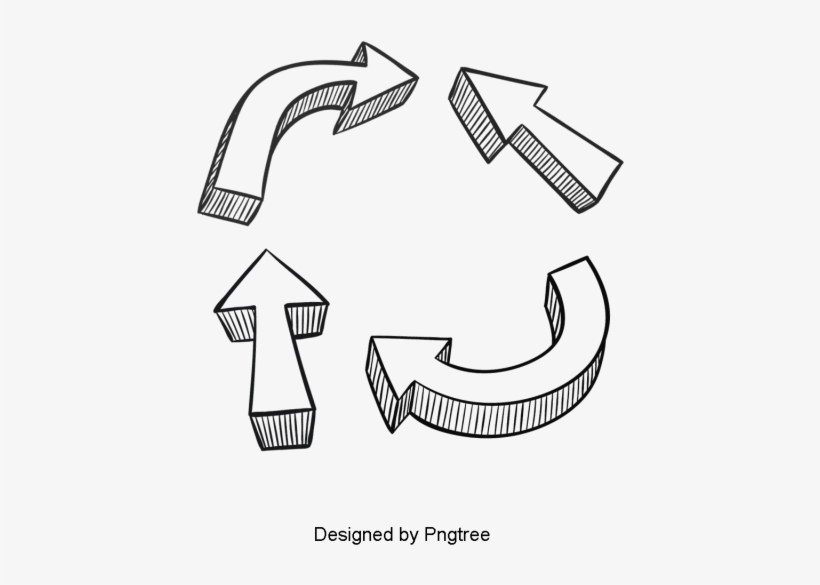 Download Beautiful Cartoon Cute Hand Painted Arrow Direction ...