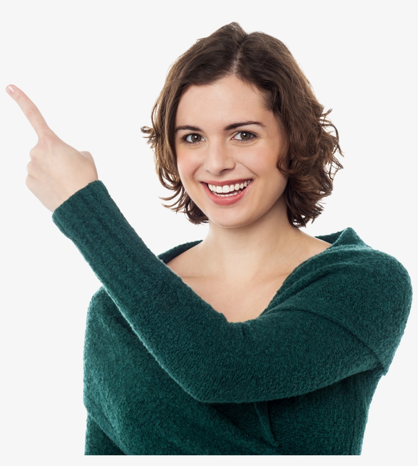 Women Pointing Left Png Image - Pointing Png PNG Image | Transparent ...