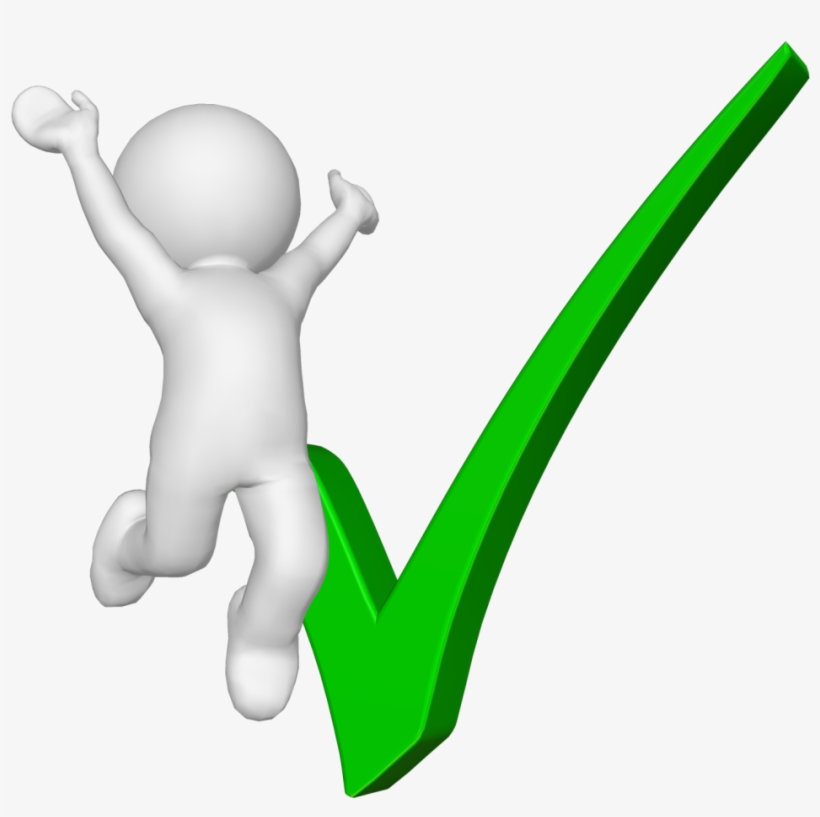 Man With Check Sign 05 - Animated Check Mark PNG Image | Transparent ...