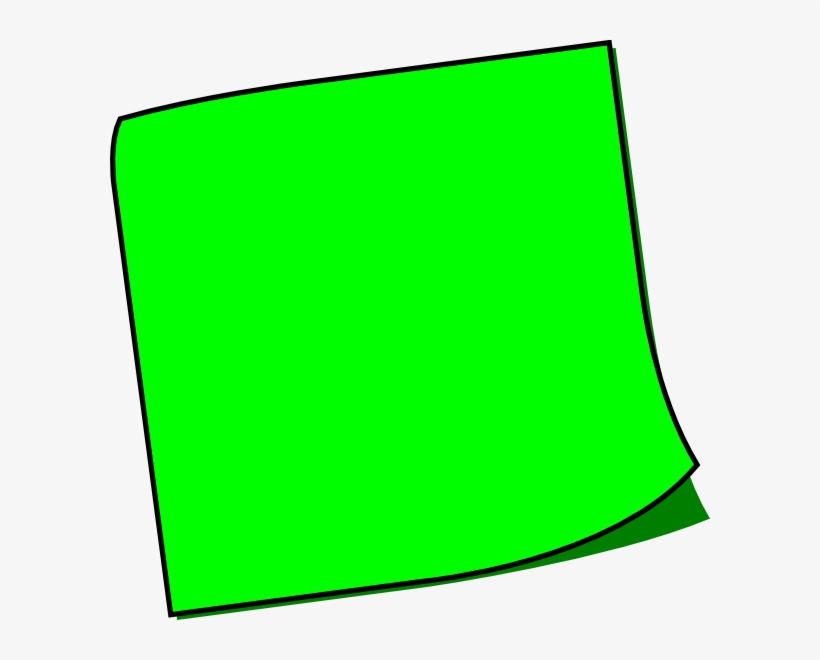 Download How To Set Use Green Sticky Note Clipart | Transparent PNG ...