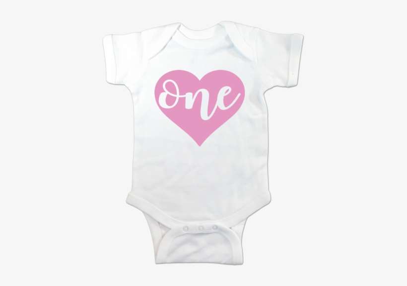 1st Birthday Onesie Heart - Heart PNG Image | Transparent PNG Free ...