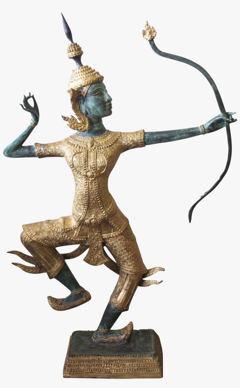 Thai Prince Rama Bronze Garden Statue Oriental Design - Statue Prince ...