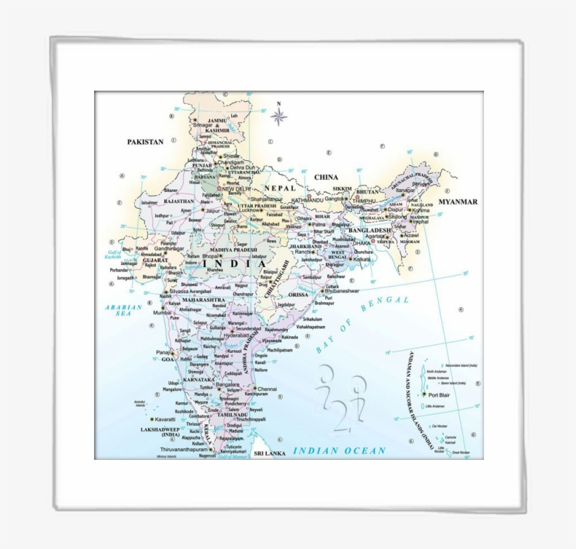 Download Map Of India - Handwriting | Transparent PNG Download | SeekPNG