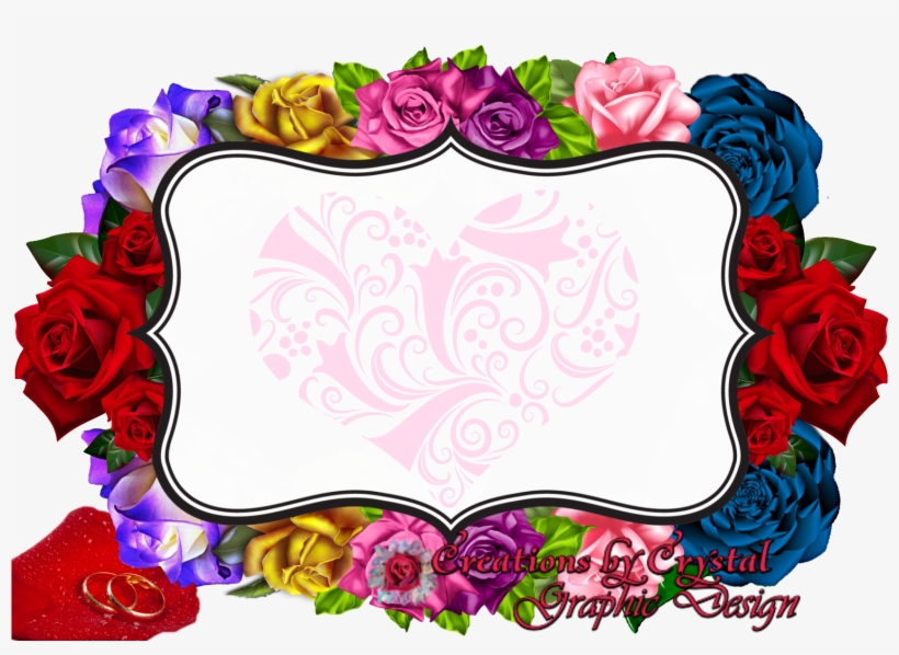 Custom Borders Created For Her - Wedding Flower Design Borders PNG ...