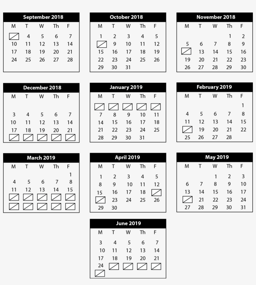 Download 2018-2019 Calendar - Cy-fair High School | Transparent PNG ...