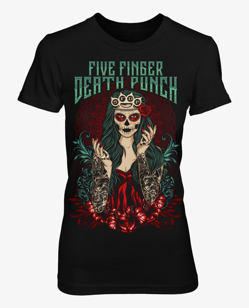 Previous - Five Finger Death Punch Lady Muerta PNG Image | Transparent ...