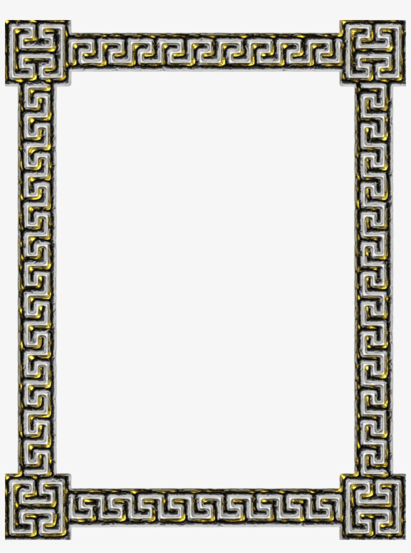 Download Greek Key Frame Clipart Meander Picture Frames - Greek Frame ...