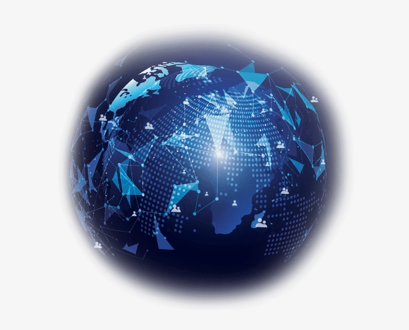 Download Digitized Globe With Connected People Avatars - Globe ...