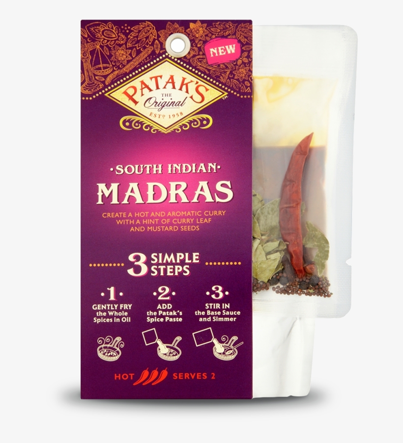 South Indian Madras 3 Step Kit - Patak's South Indian Madras 3 Step ...