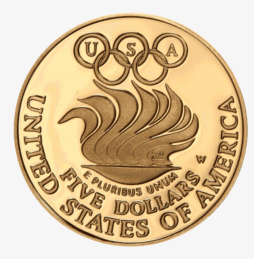 Download 1988 Olympic Gold $5 Commemorative Coin - 5 Dollar Liberty ...
