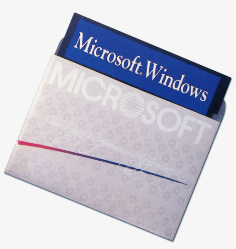 Microsoft Windows Floppy Disk - Floppy Disk Microsoft Windows 1980s PNG ...