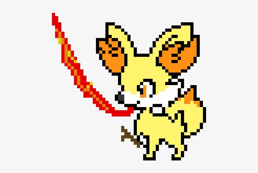 Download Fennekin Using Flamethrower - 8 Bit Pokemon Sprites ...