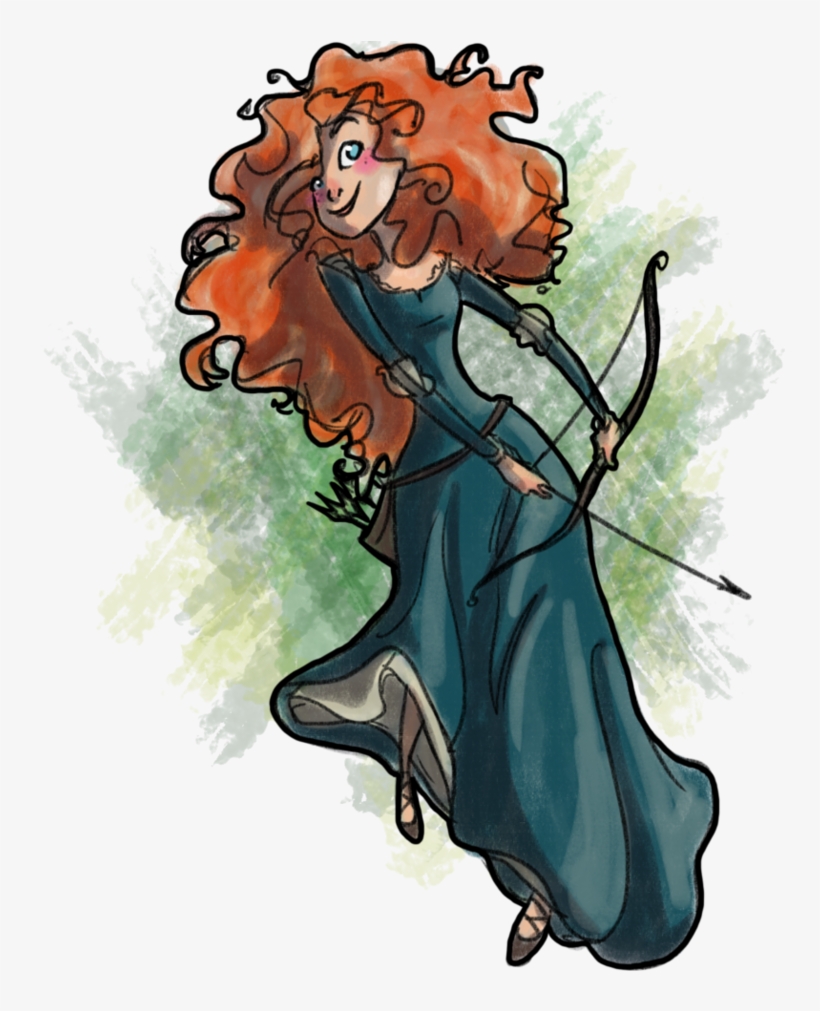 Download Library Brave Drawing Character Pixar - Merida Brave Fan Art ...