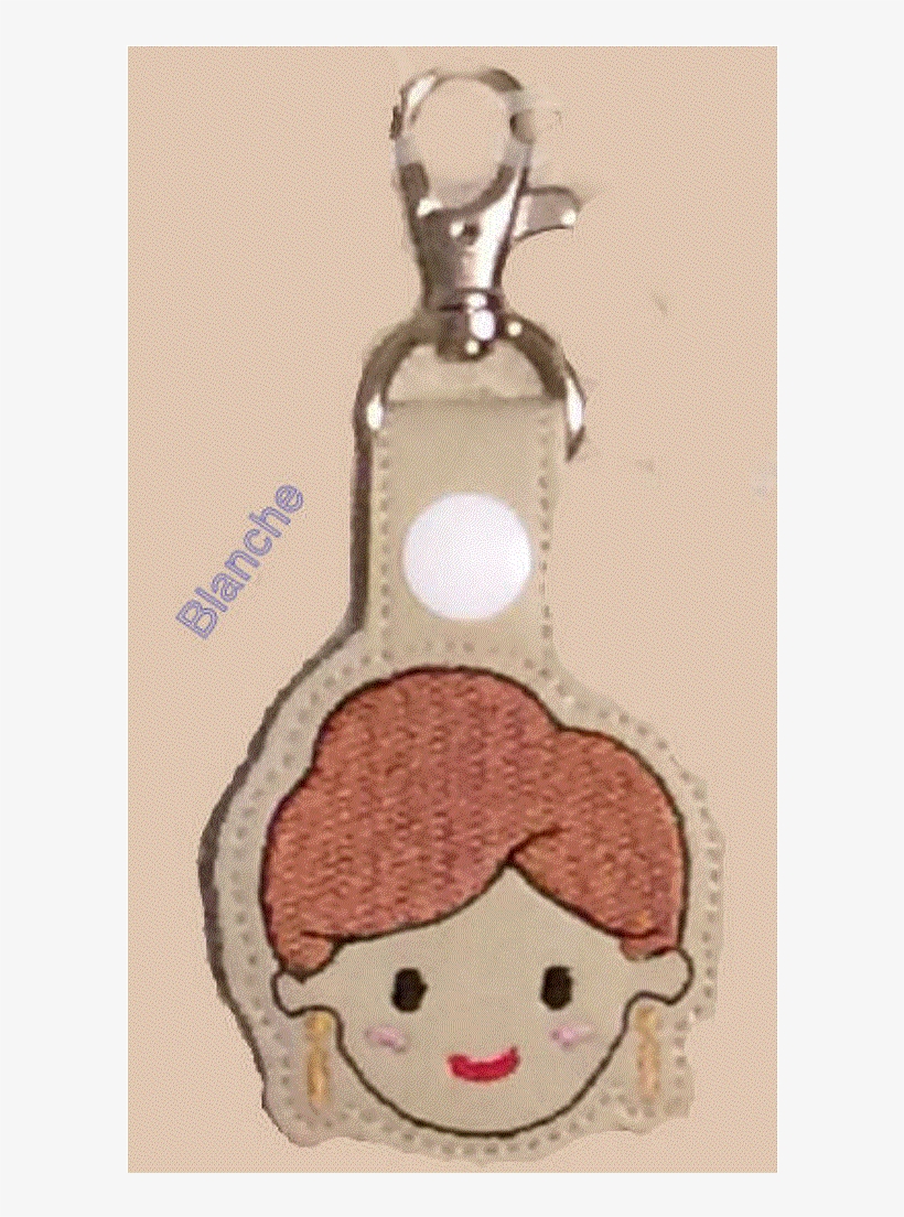 Golden Girls Inspired Embroidered Key Fob - Cartoon PNG Image ...