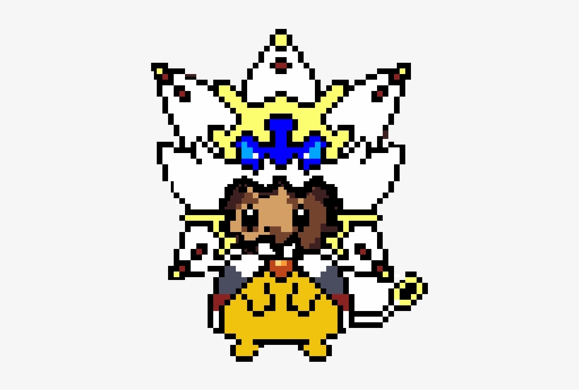 The Combination Of Solgaleo,pikachu, And Eevee PNG Image | Transparent ...