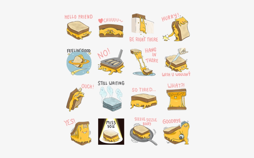 Melty The Delicious Grilled Cheese PNG Image | Transparent PNG Free ...
