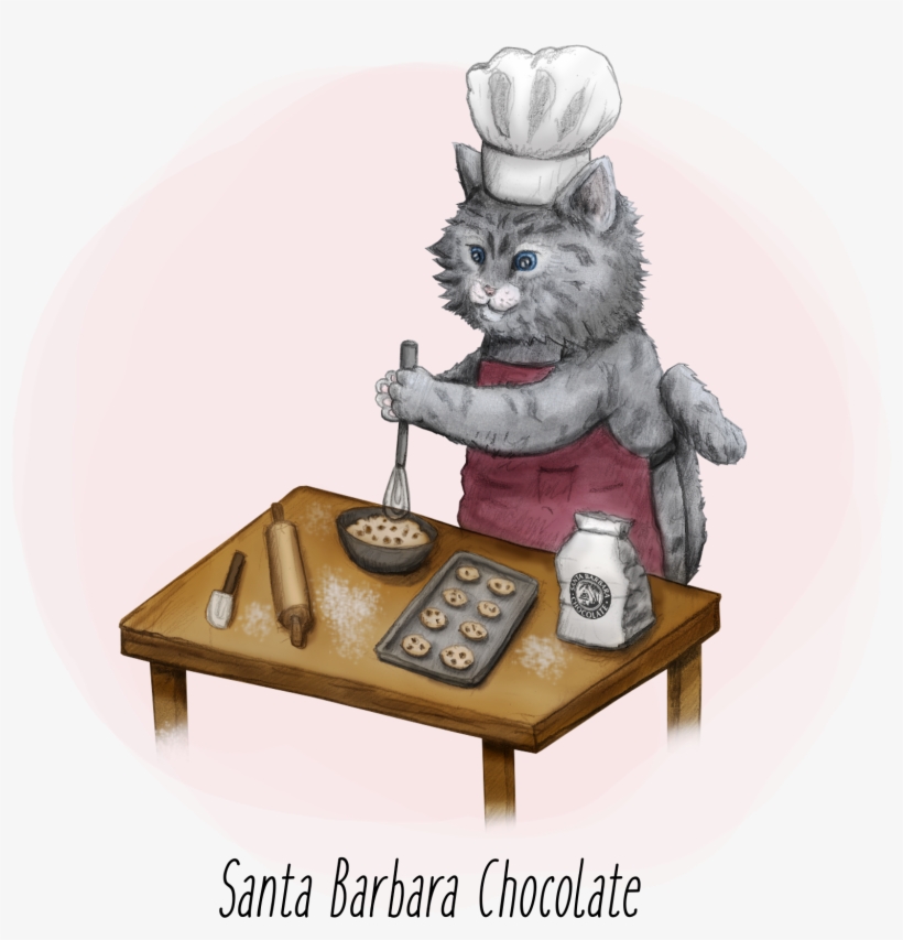 Download Chef Kitty Uses Professional Chocolate Organic - Chocolate ...