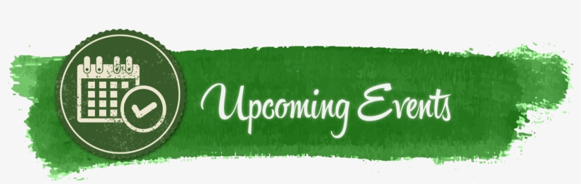 Events - Green Upcoming Events Banner PNG Image | Transparent PNG Free ...