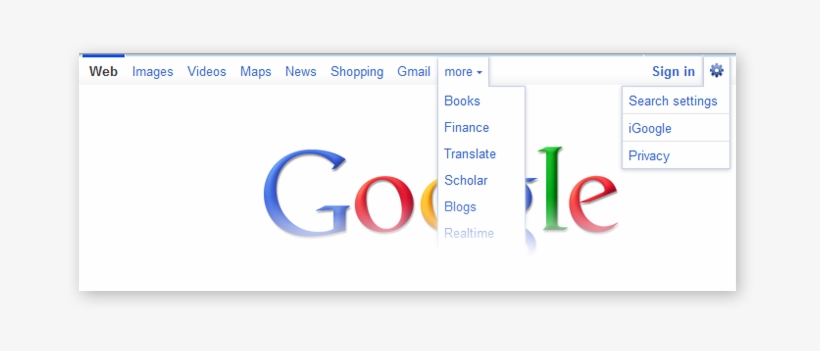 Google's New Navigation Bar - Google PNG Image | Transparent PNG Free ...