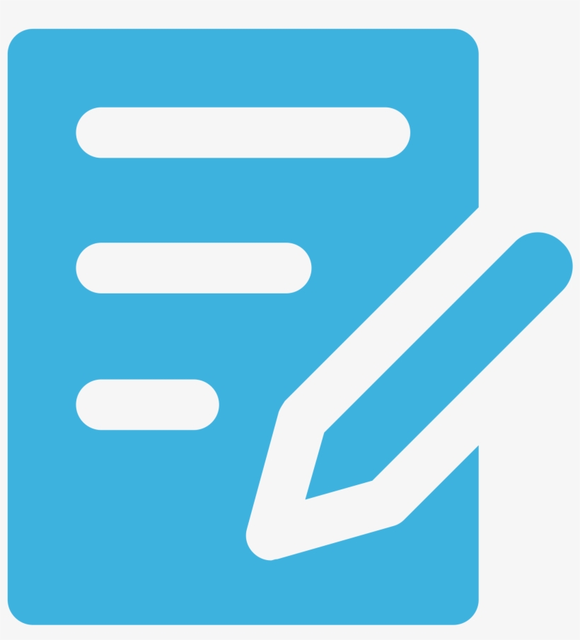 Download Open - Write Icon Png Blue | Transparent PNG Download | SeekPNG