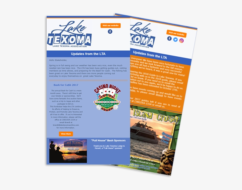 43d3d2a0977a1509045104 Lta Newsletter - Lake Texoma PNG Image ...