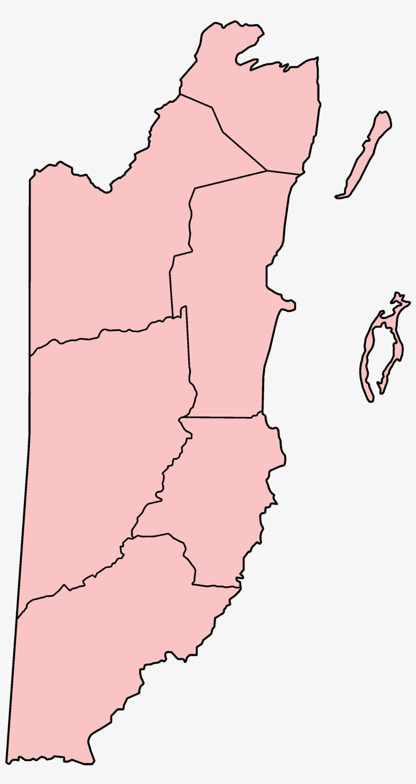 Download Belize Districts Blank - Empty Map Of Belize | Transparent PNG Download | SeekPNG