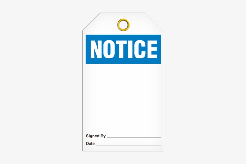 Osha Notice Safety Tag - Safety PNG Image | Transparent PNG Free ...