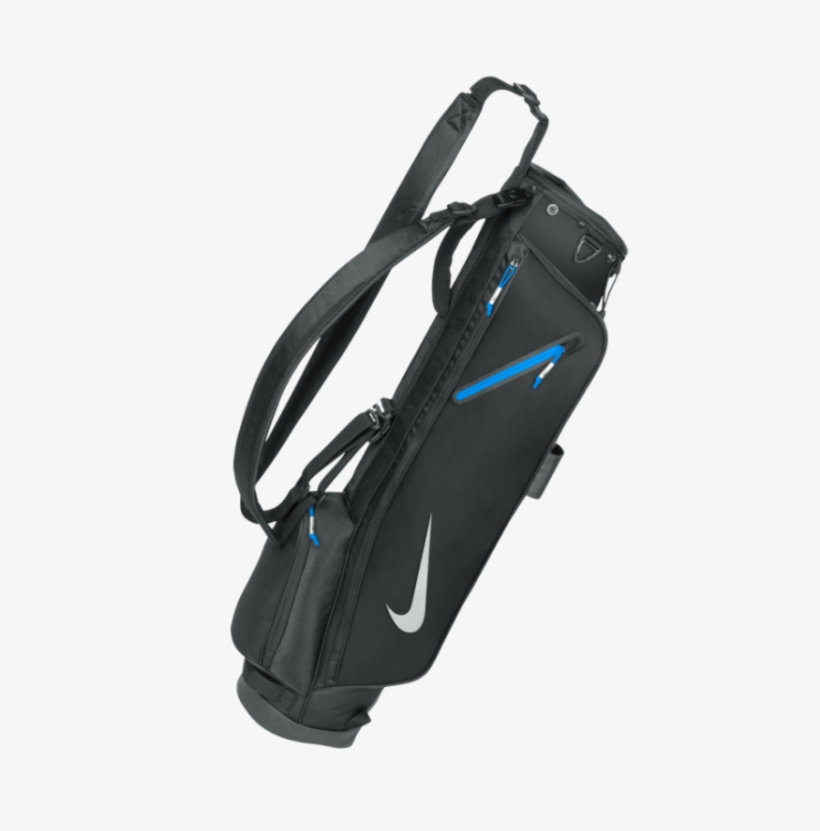 Nike Golf Half Carry Bag, Male, Black/silver/blue PNG Image ...