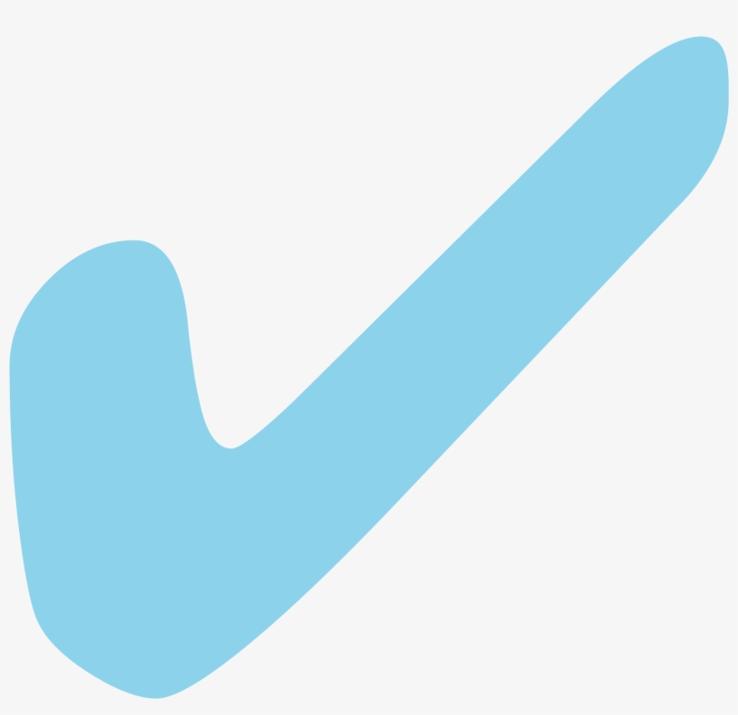 Download Tick-blue - Illustration | Transparent PNG Download | SeekPNG