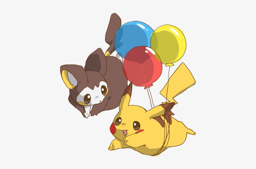 Emolga And Pikachu