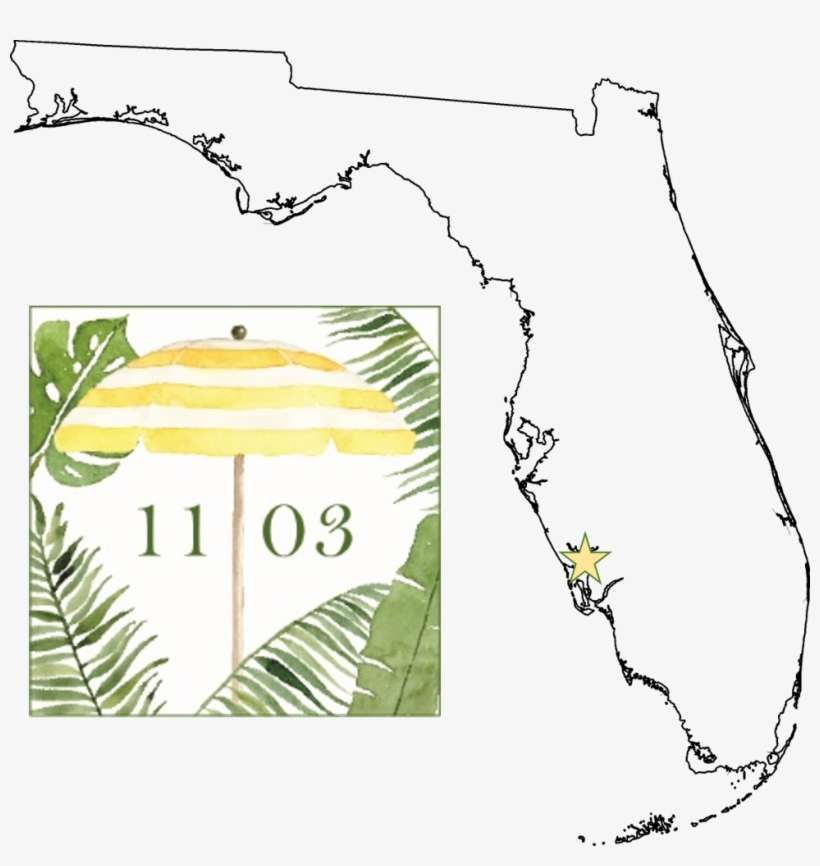 Florida Map - Outline Of Florida PNG Image | Transparent PNG Free ...