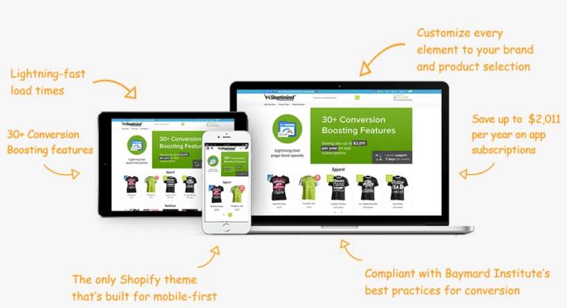The Ultimate Shopify Theme Built By Conversion Rate - Download PNG ...