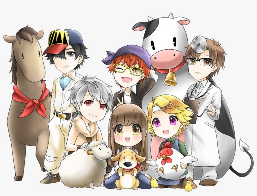 “mystic Messenger X Harvest Moon Mc As Claire Yoosung - Harvest Moon ...