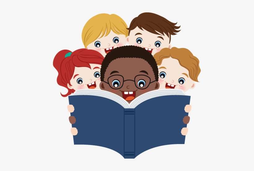 I Can Read Fluently Children Reading A Song Book Kids Reading Clipart 