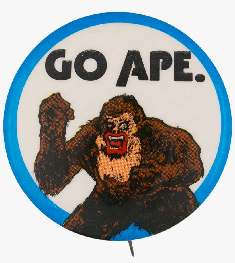 Go Ape Social Lubricator Button Museum - Orangutan PNG Image ...