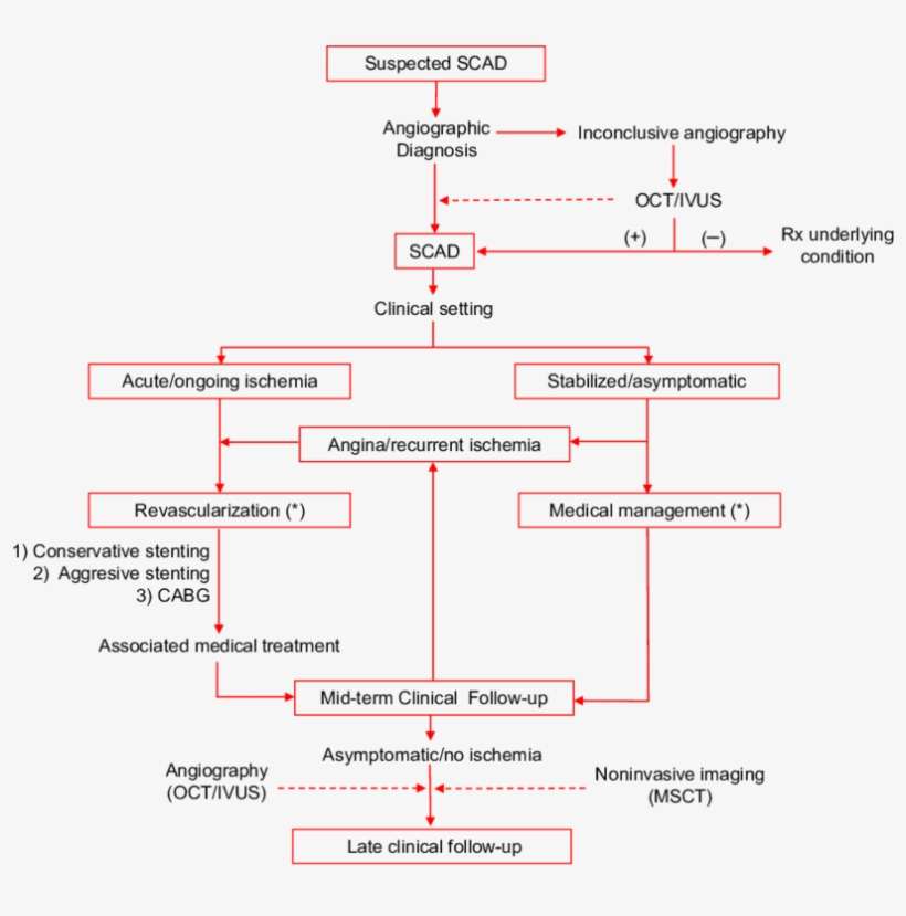 Algorithm For The Management Of Patients With Scad - Diagnosis Of Scad ...