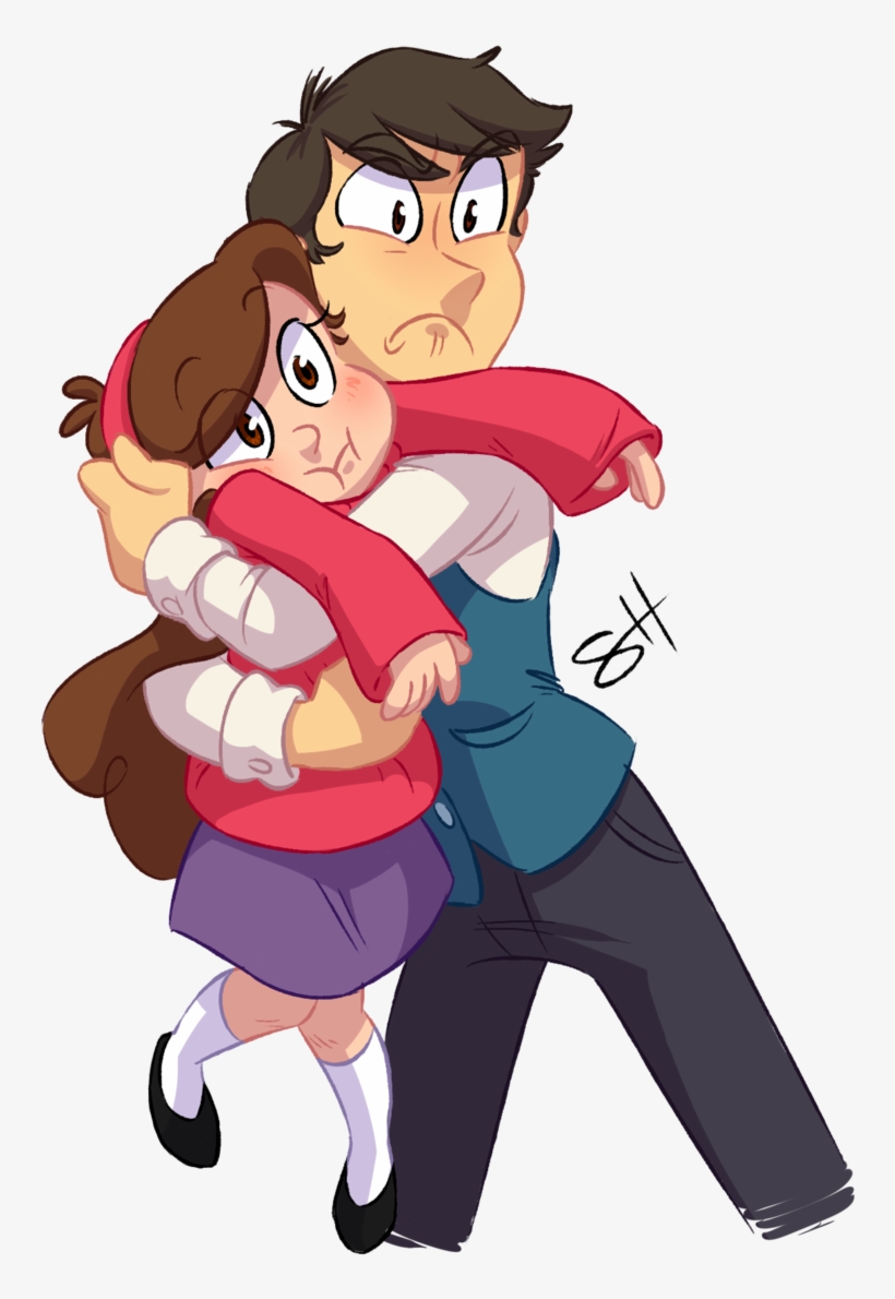 Dipper Pines Mabel Bill Cipher Art Transprent - Mabel X Wirt PNG Image ...
