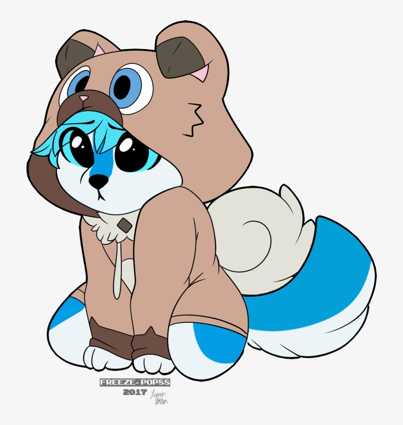 [ych Commission] Frosty Rockruff Hoodie - Cartoon PNG Image ...