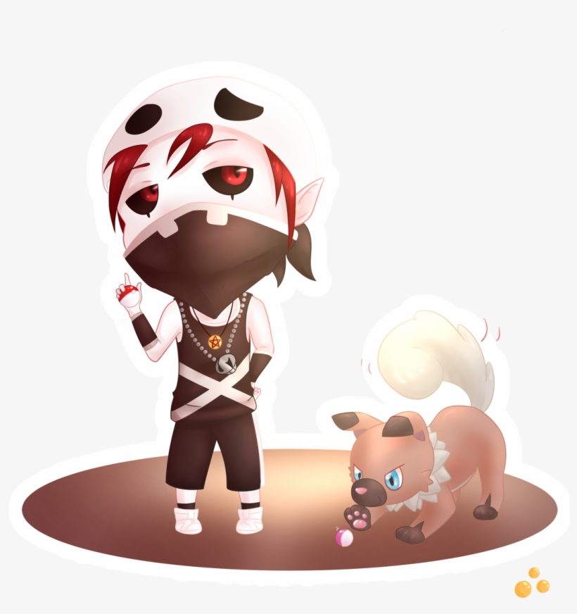 Chibi Skull Akatar Rockruff - Cartoon PNG Image | Transparent PNG Free ...