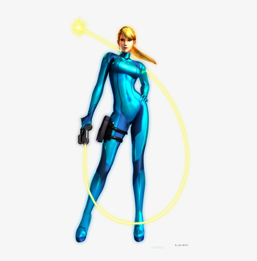 Download Zero Suit Samus “transparent Samus Rendered By Me~ - Samus ...