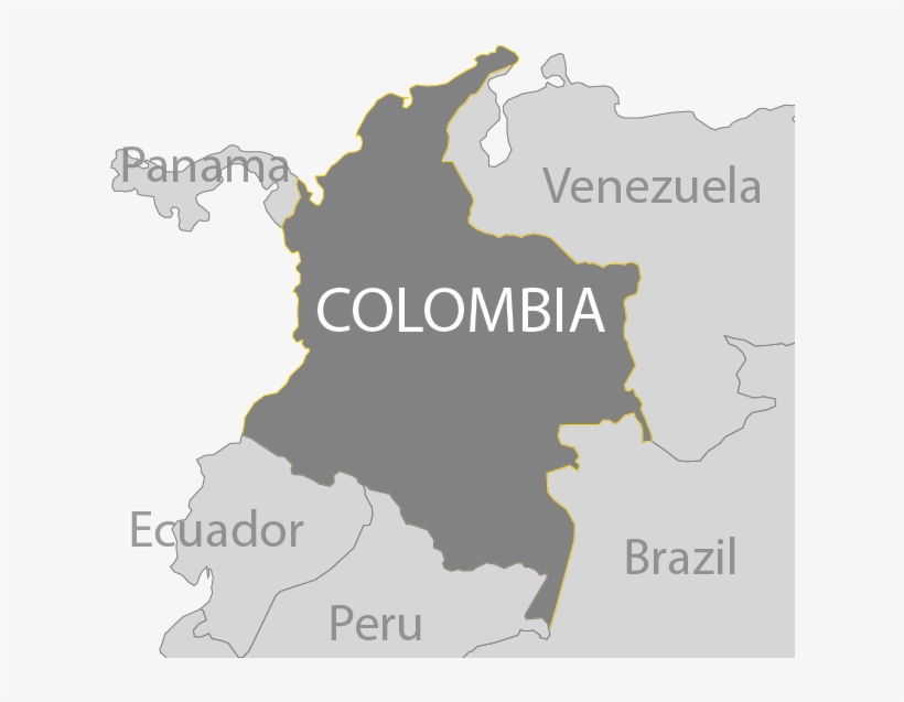 Download Colombia Map - Colombia | Transparent PNG Download | SeekPNG