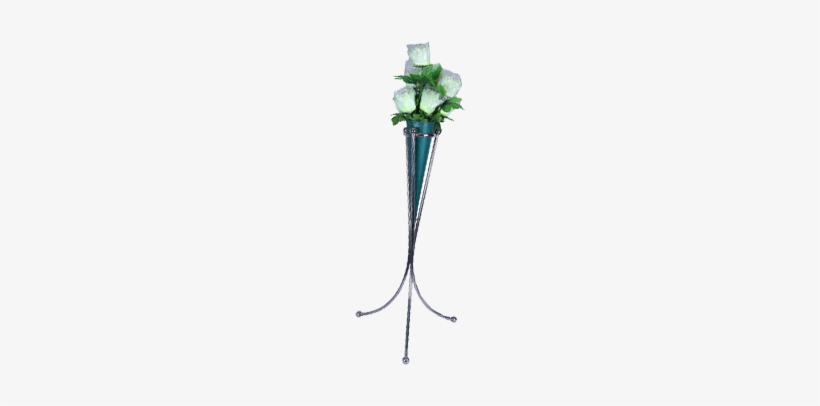 Stainless Steel Flower Stand With Fibre Flower Holder - Flower With ...