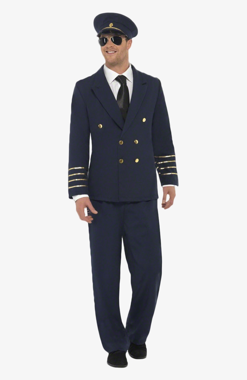 Adult Pilot Costume - Dress Code For A Pilot PNG Image | Transparent ...