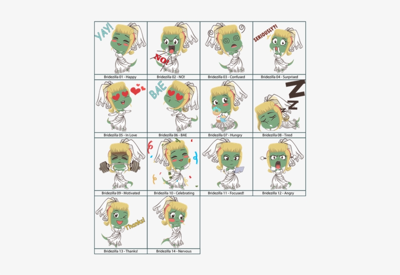 Bridezilla Imessage Sticker Pack Other Design Contest - Design PNG ...