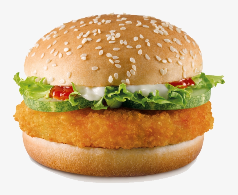 Veggie Crunch Burger - Mcdonald Veggie Crunch Burger PNG Image ...