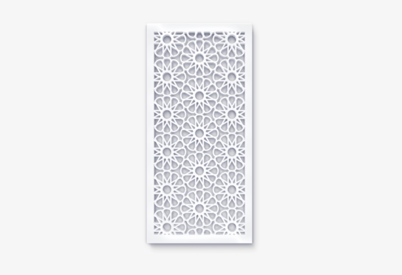 Download White Designer Grc Jali For Office - Square Foot | Transparent ...
