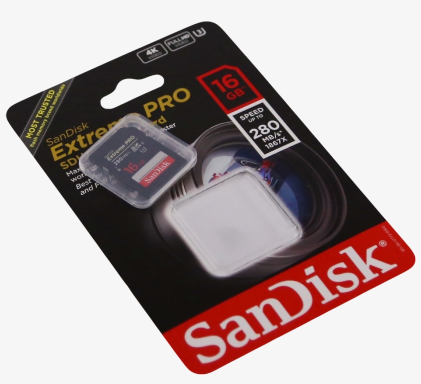 Sandisk Sd Card On Package - Sandisk 16 Gb Ultra Micro Sd Card PNG ...