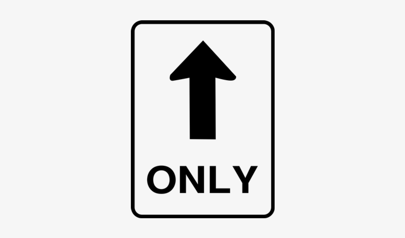 Download One Way Street Road Sign - One Way Sign | Transparent PNG ...